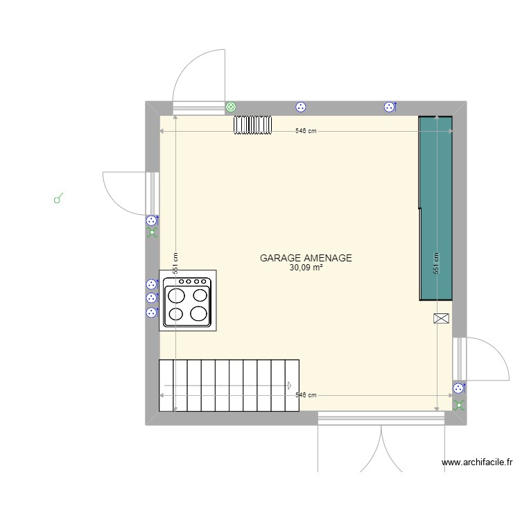 AMENAGEMENT GARAGE - Plan dessiné par marcobon