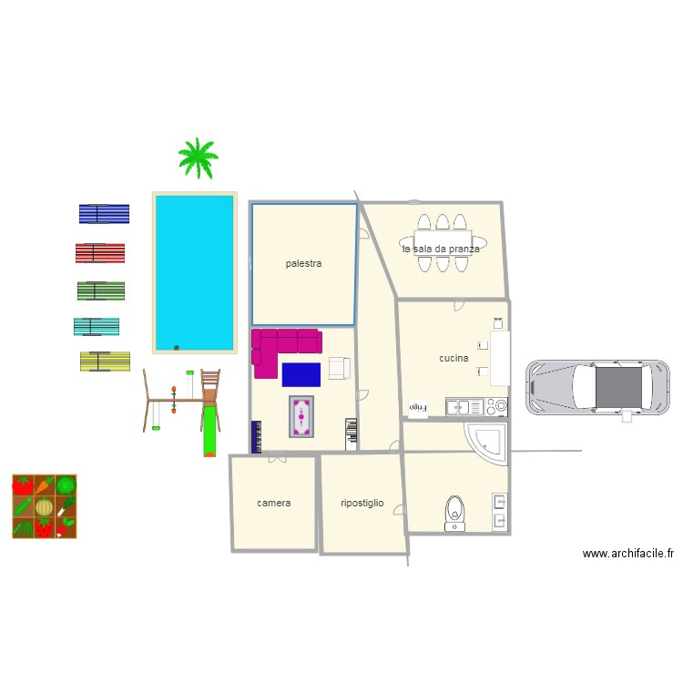 la mia casa ideale - Plan dessiné par YSA2005