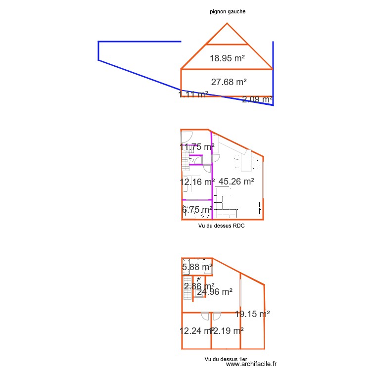 Plan – Pignon 3 – Par thomas77m ️ | ArchiFacile