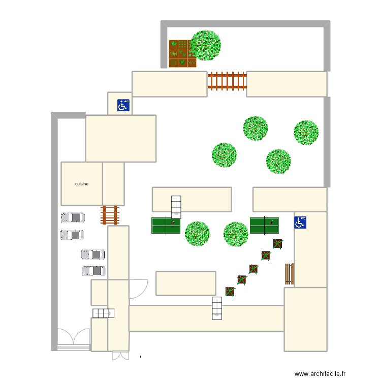 Plan Lycée - Plan dessiné par Aquarelle75