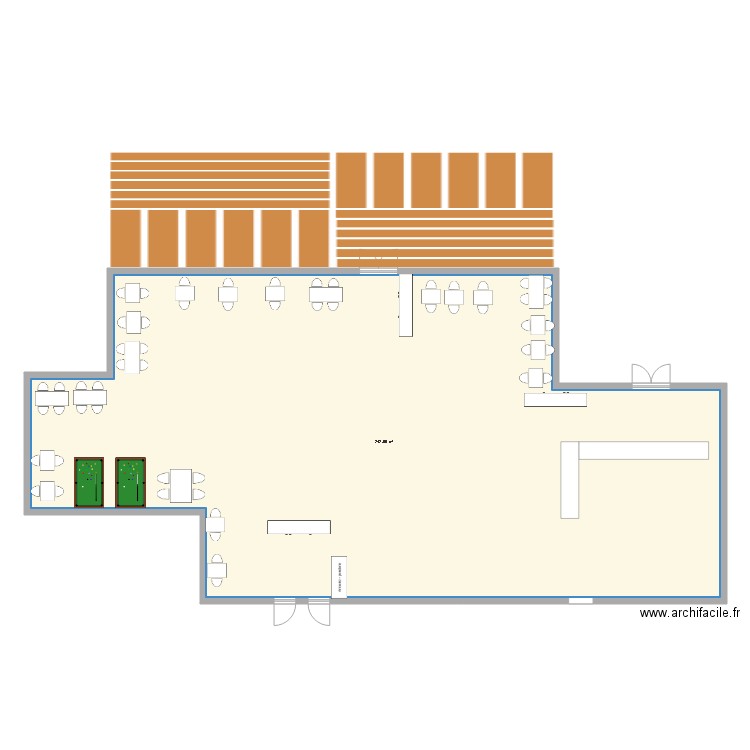 resto - Plan 1 pièce 243 m2 dessiné par BuffaloCrolles