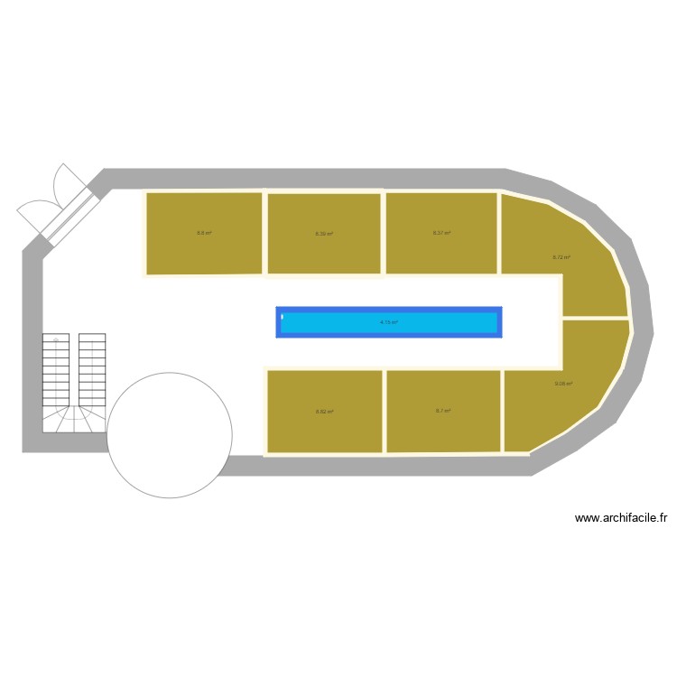 projet archi ferme - Plan dessiné par lodiras