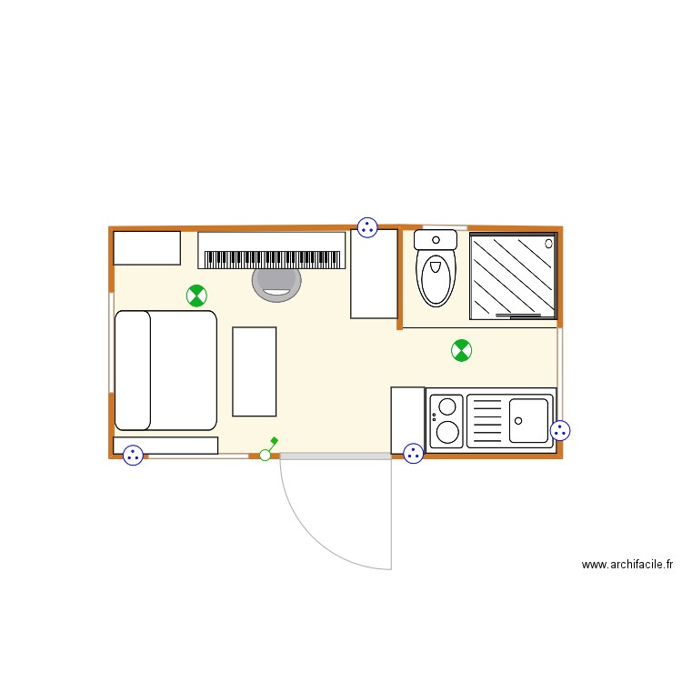 8m2 - Plan dessiné par NicoMartin1980