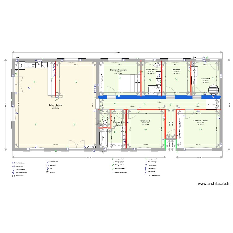 plan technique maison Loréley nouveau 16 07 - Plan dessiné par jeromedutil