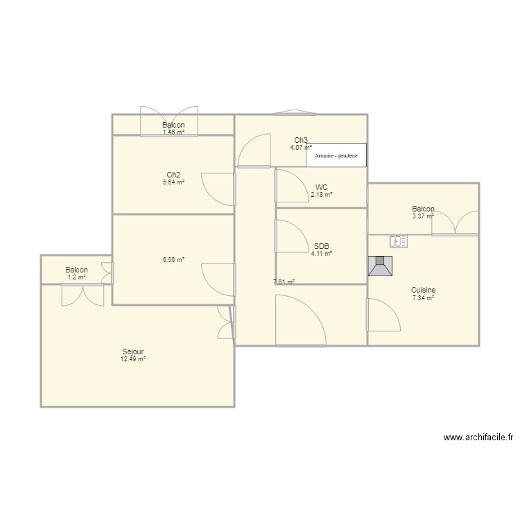 LPP F4 V1 - Plan dessiné par sidhome