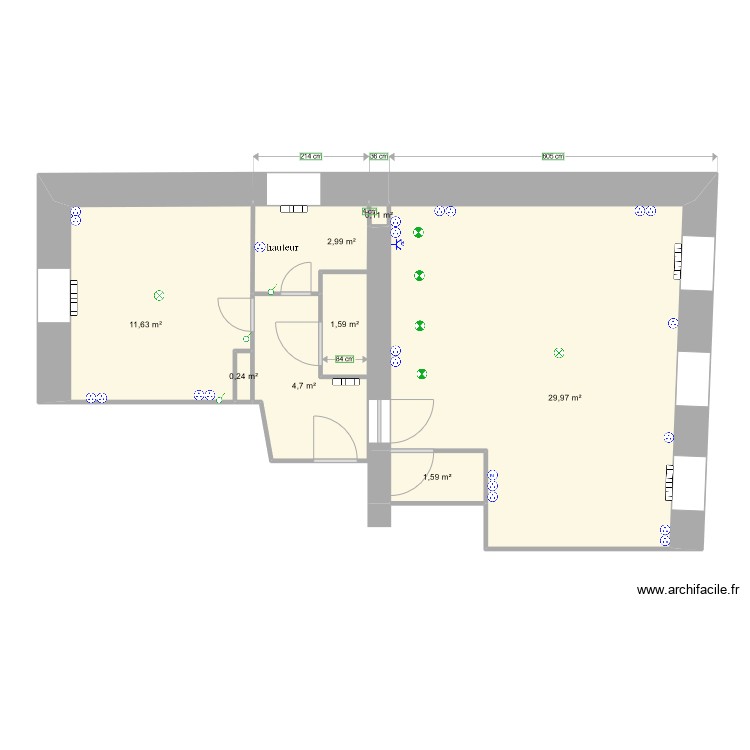T2_stbo - Plan 8 pièces 53 m2 dessiné par charlespellegrin05
