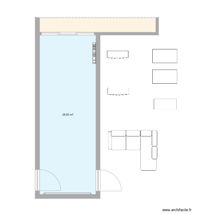 Salle de repos 1 - Plan dessiné par Physician
