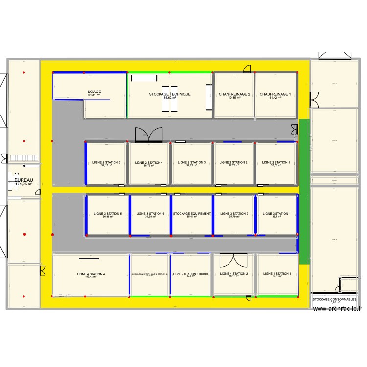 PLAN ATELIER - Plan dessiné par candiccee15