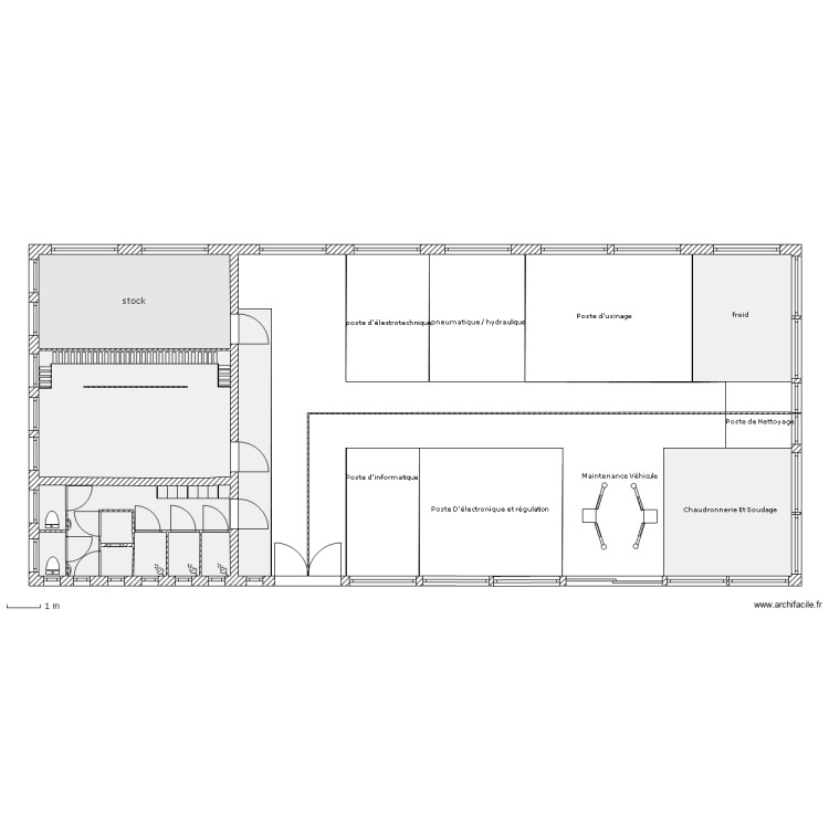 Plan – atelier de maintenance – Par nechikhe ️ | ArchiFacile