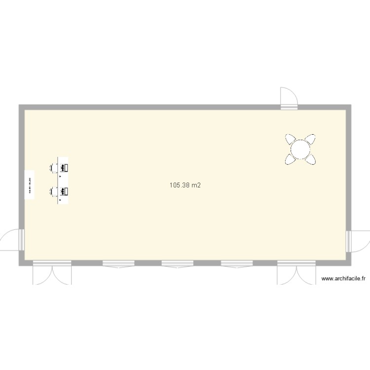 Salle multimedia - Plan dessiné par taratataz