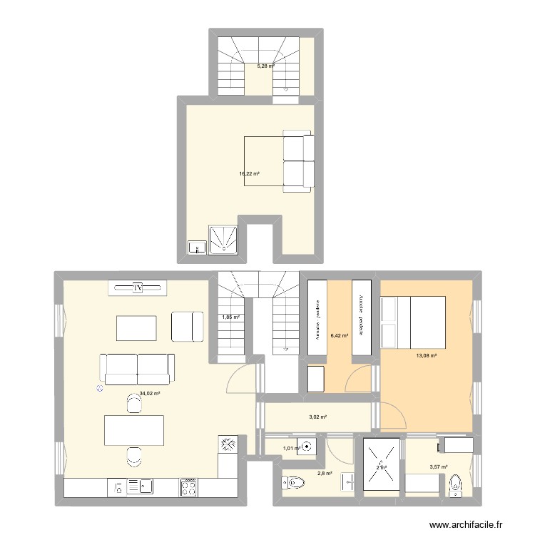 Plan_01 - Plan 11 pièces 89 m2 dessiné par guiguito92