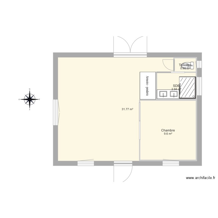 plan avec cotes - Plan dessiné par agnes19