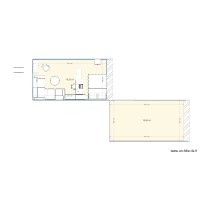 Studio 32m2 - Plan 2 pièces 31 m2 dessiné par atille1