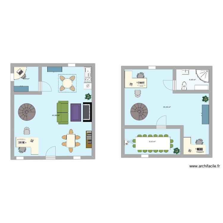 local bureau - Plan dessiné par numeripet