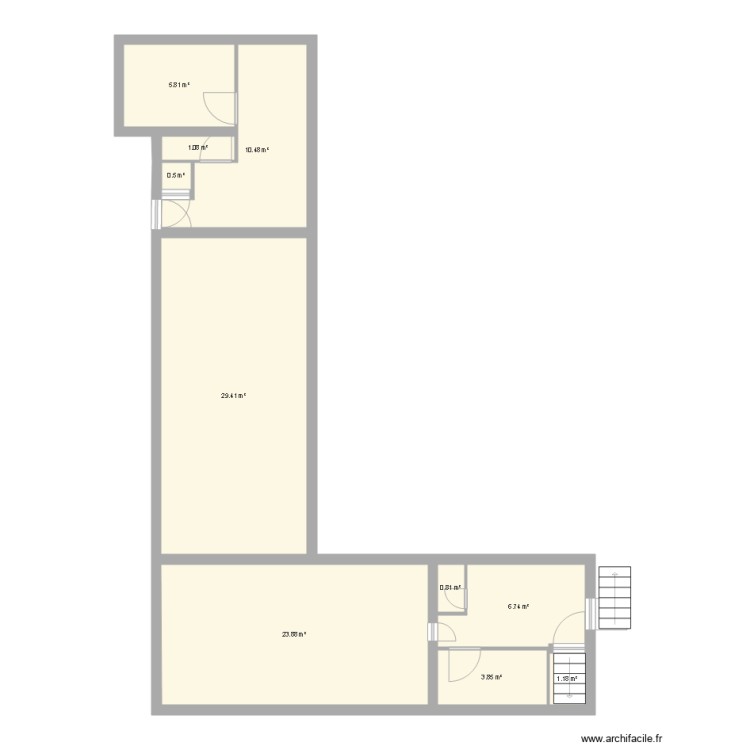 plan batiments vierge - Plan dessiné par tiphaineguichard