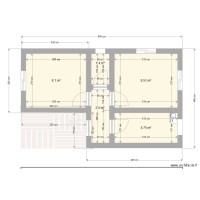 Studio 25m2 - Plan 5 pièces 24 m2 dessiné par leblanc2002