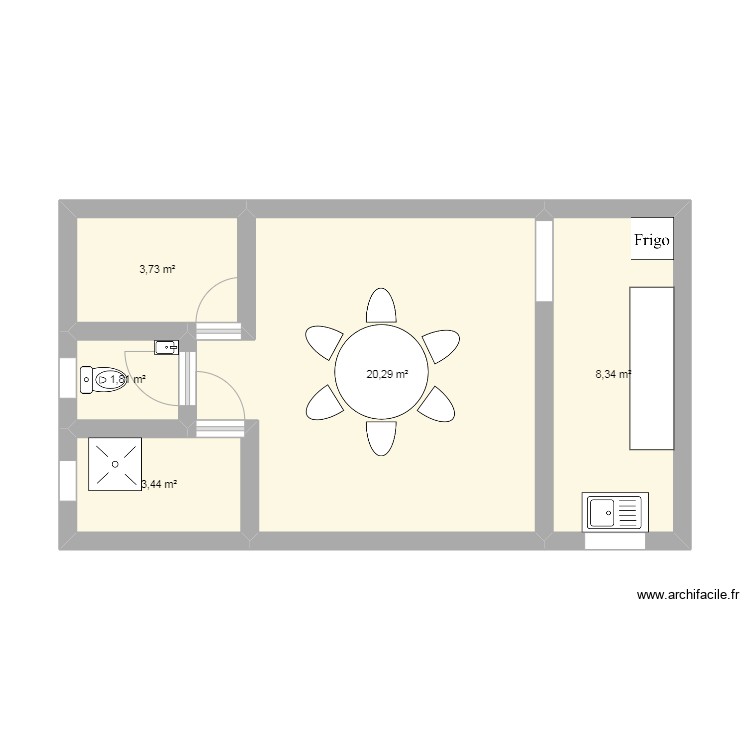 Poul house - Essai 1 - Plan dessiné par Julex71