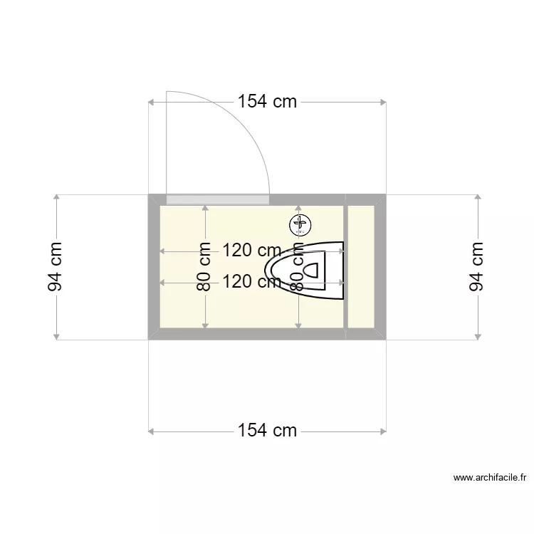Plan – Toilette WC – Par Soupio1 ️ | ArchiFacile