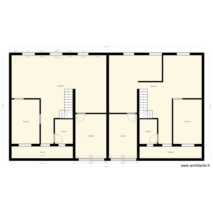 vierzon - Plan 10 pièces 182 m2 dessiné par matteo45200