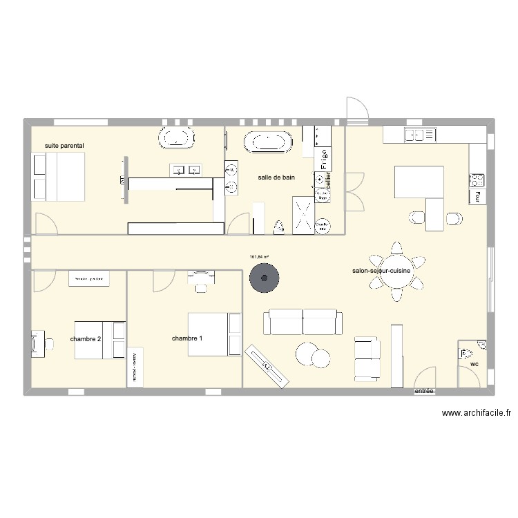 lucas - Plan 1 pièce 162 m2 dessiné par USER07