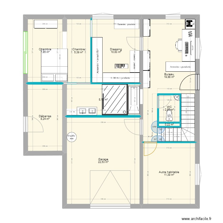 plan rdc - Plan dessiné par SV30