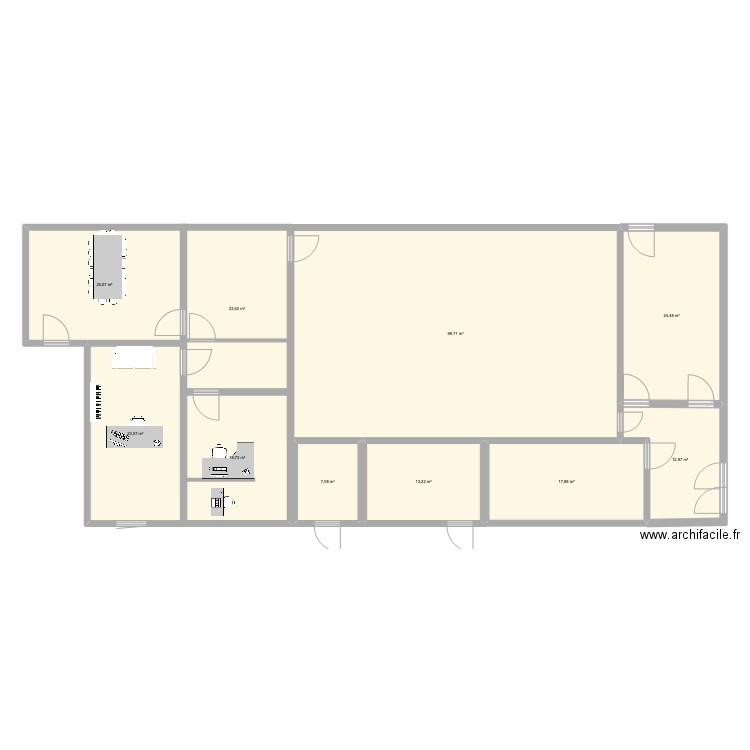 Silver Ray Studio sortie - Plan dessiné par Silverray