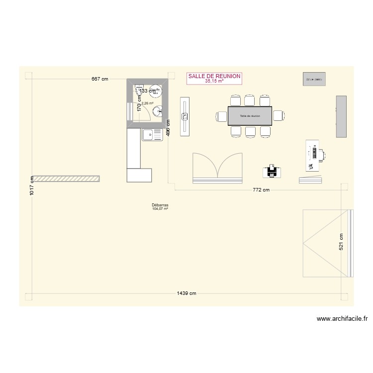 Bureaux Généomat Saint-Babel - Plan dessiné par NoGR
