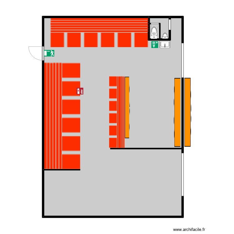 BACK STORE - Plan dessiné par Entrepot DPGH