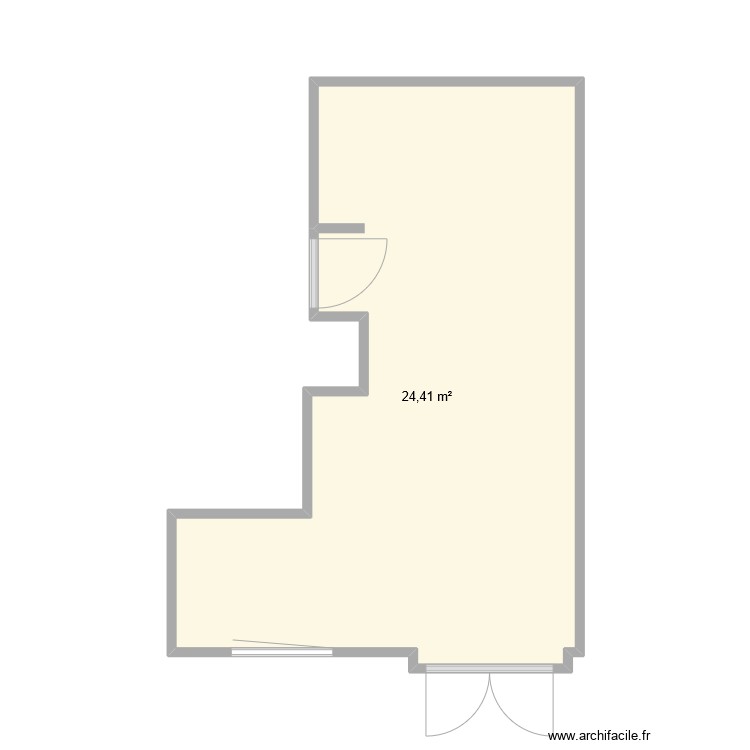 plan d'appartement mimi - Plan 1 pièce 24 m2 dessiné par jerry72