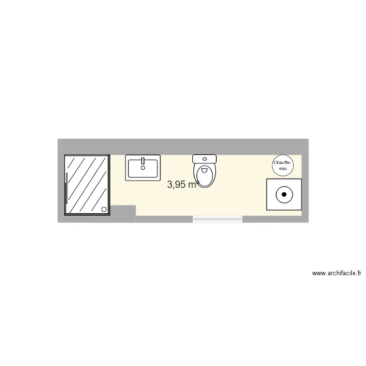 arco iris - Plan 1 pièce 4 m2 dessiné par karlaxie