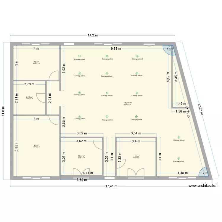 Plan 6 169 m² – john – Par pierrickpopo ️ | ArchiFacile