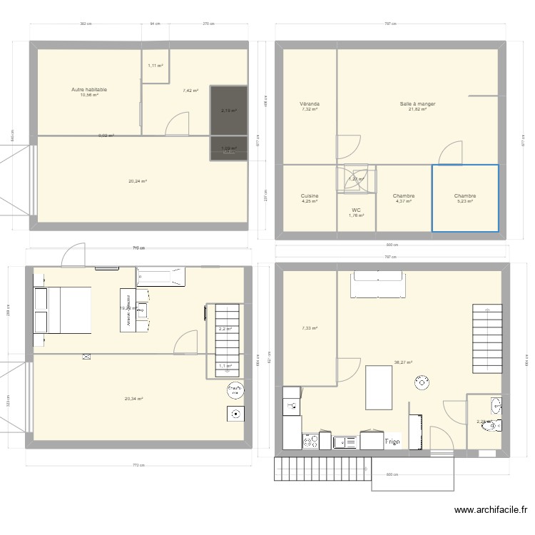 test - Plan 13 pièces 89 m2 dessiné par jaji88