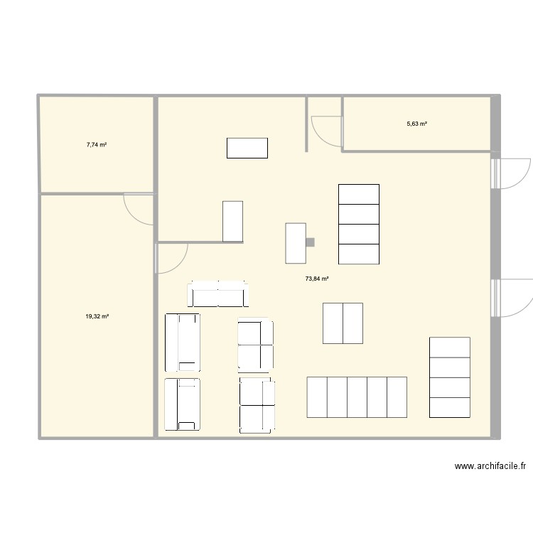 Bailou - Plan 4 pièces 107 m2 dessiné par franz_be