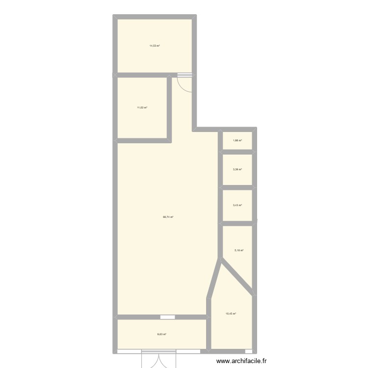 Micro-cèche MOUANS SARTOUX - Plan 9 pièces 126 m2 dessiné par Leszouzoux