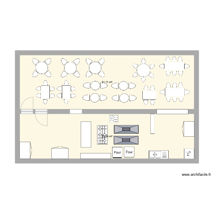 Plan – PLAN RESTAURANT – Par Allan CANT ️ | ArchiFacile