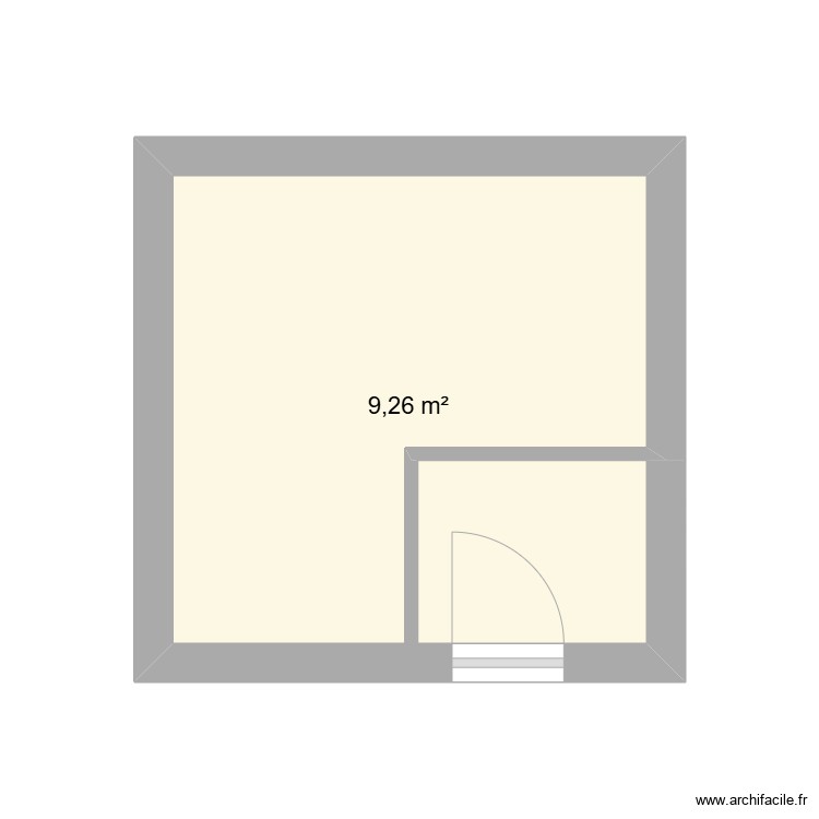 Dressing/cellier - Plan 1 pièce 9 m2 dessiné par Monpetitboucan