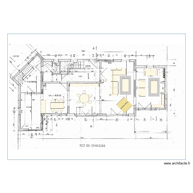lasne Route des Marnières - Plan dessiné par Anthony Gama