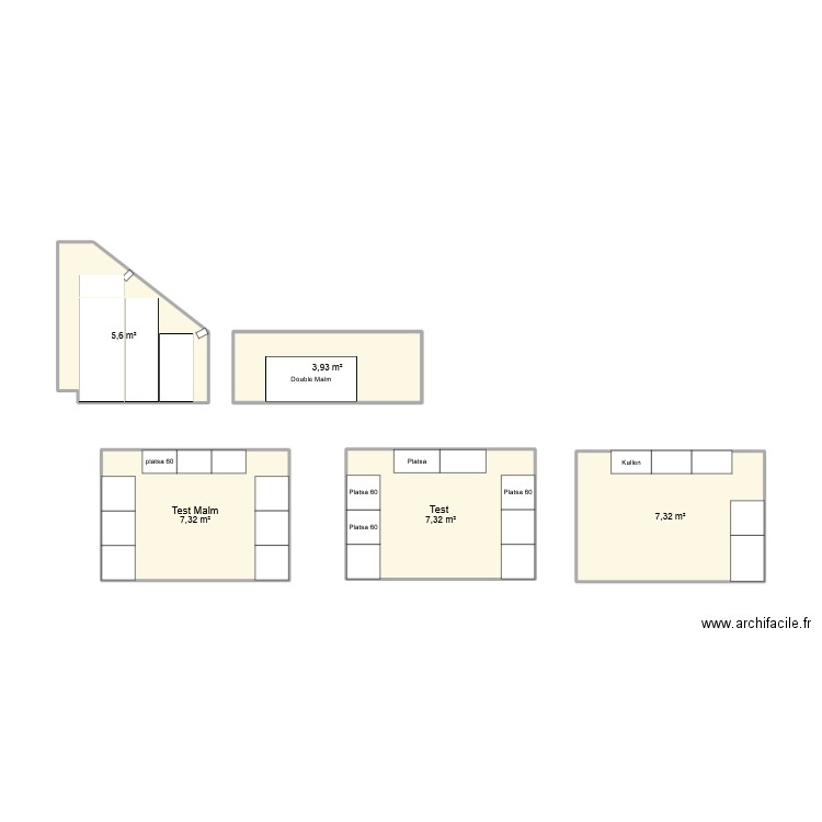 Dressing - Plan 5 pièces 31 m2 dessiné par Near01