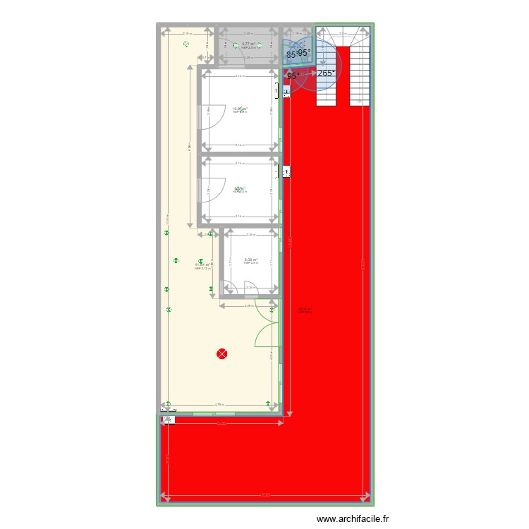 Résidence de m'Patron - Plan 7 pièces 156 m2 dessiné par Mouskin_AM