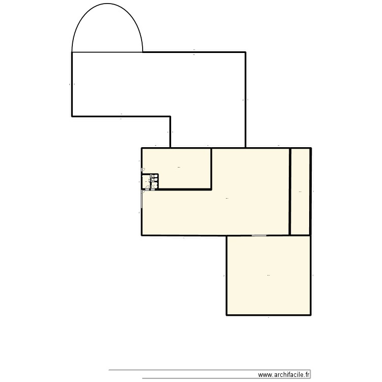 Batiment - Plan 8 pièces 1670 m2 dessiné par secumain