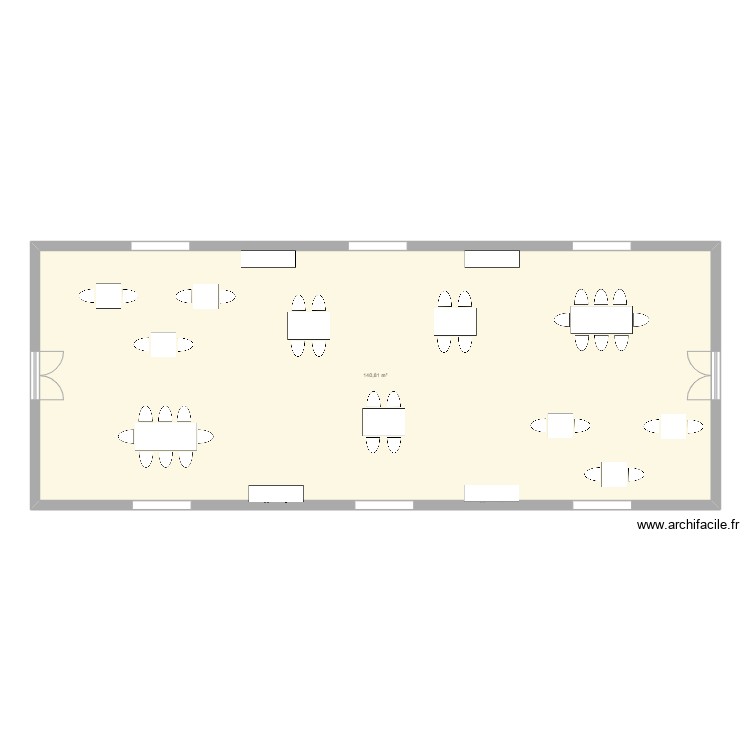 Restaurant - Plan dessiné par KenziMK