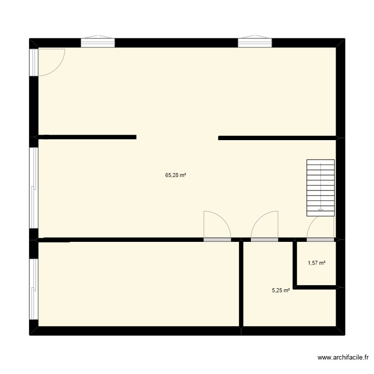 fraer - Plan 3 pièces 72 m2 dessiné par moipatou