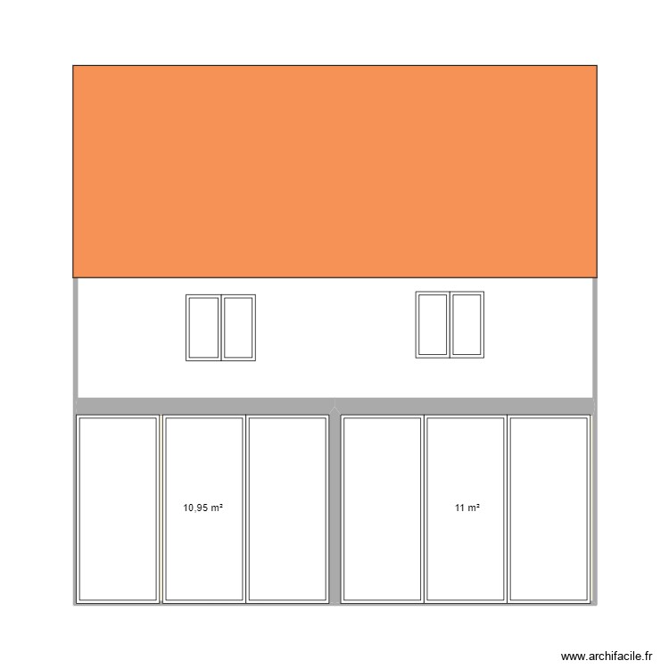 Champs - Plan 2 pièces 22 m2 dessiné par mama8767