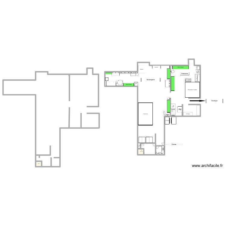 Plan laboratoire - Plan 1 pièce 3 m2 dessiné par Rrdu14