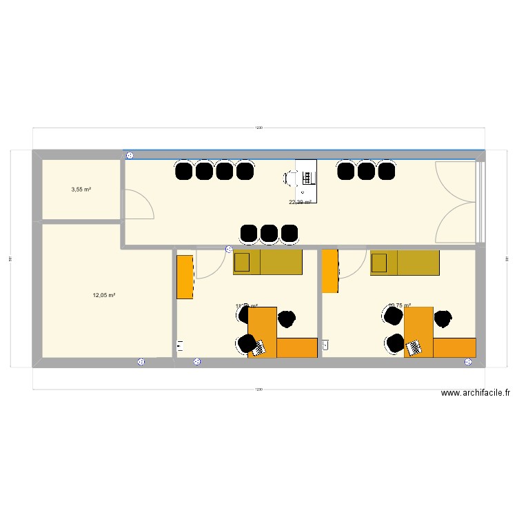 38 RDP - Plan 5 pièces 85 m2 dessiné par Tabba