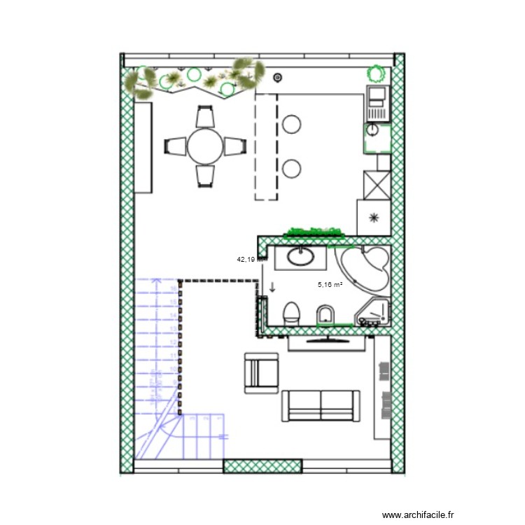 Plan – loft house – Par kira783 ️ | ArchiFacile