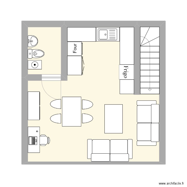 snoopy - Plan 2 pièces 29 m2 dessiné par sonia_dr