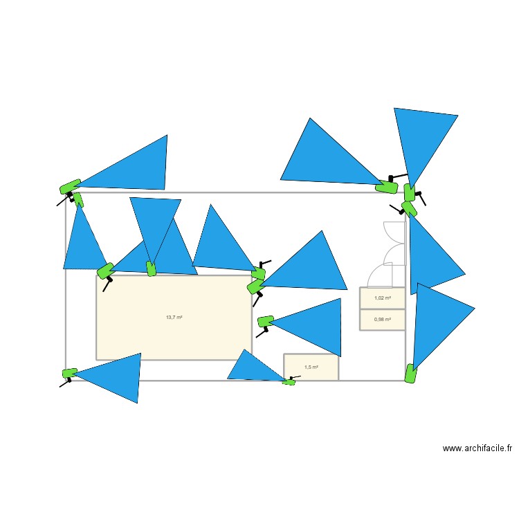 Site de Castor - Plan 4 pièces 17 m2 dessiné par kwakeh derick 24