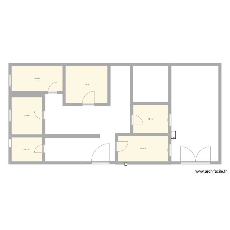 Plan – bloc a service biometrique – Par mma realisationn ️ | ArchiFacile