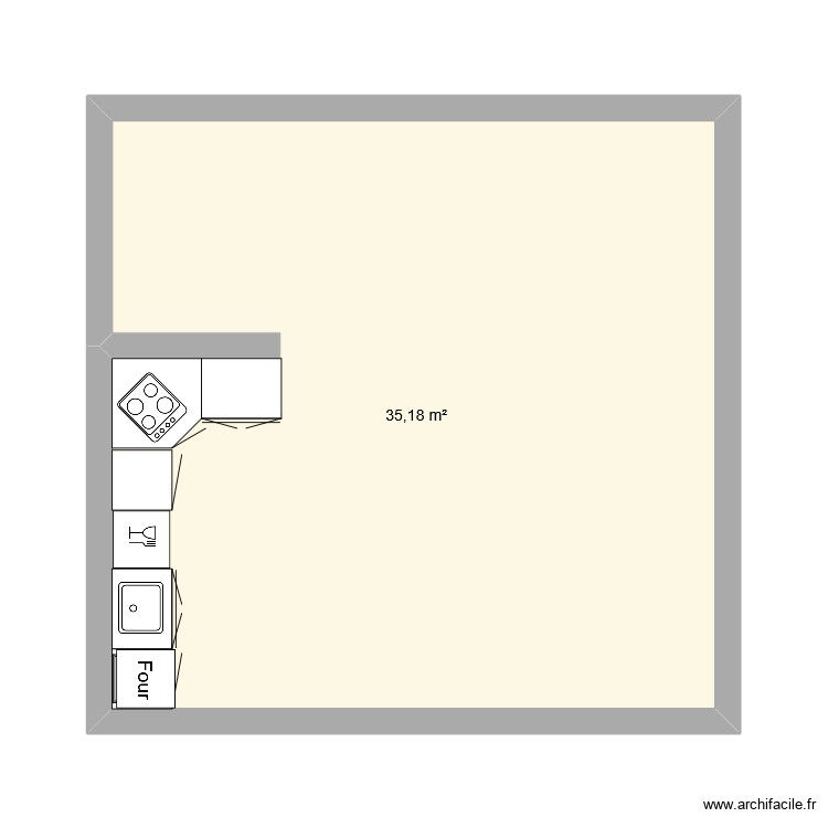 plan cuisine - Plan dessiné par labyed